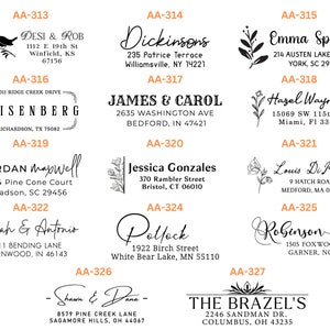 Personalized Name and Address Seal Embosser Handheld Return Address ...