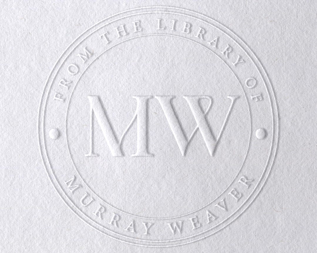 Book Embosser Personalized Custom Ex Libris Library Book Embosser Stamp ...