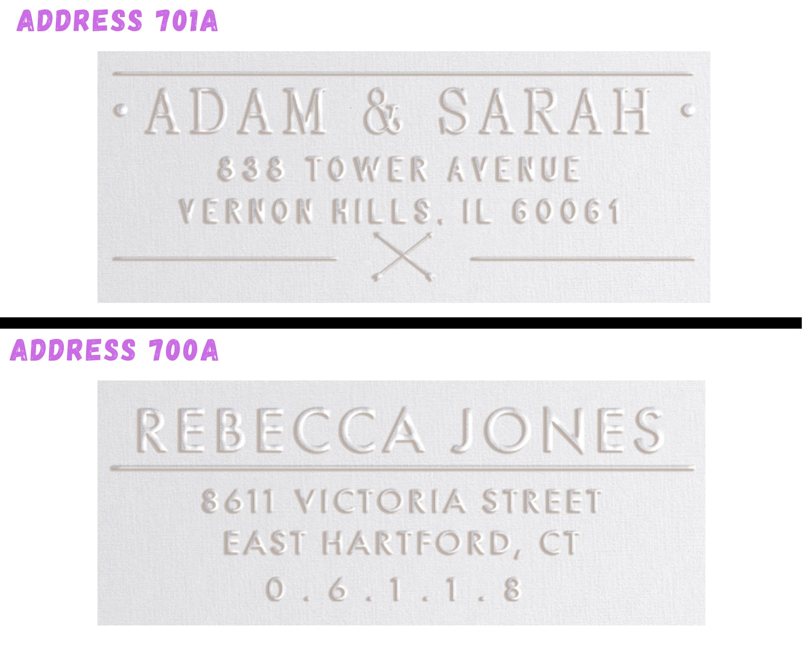 Personalized Name and Address Seal Embosser Handheld Wedding - Etsy