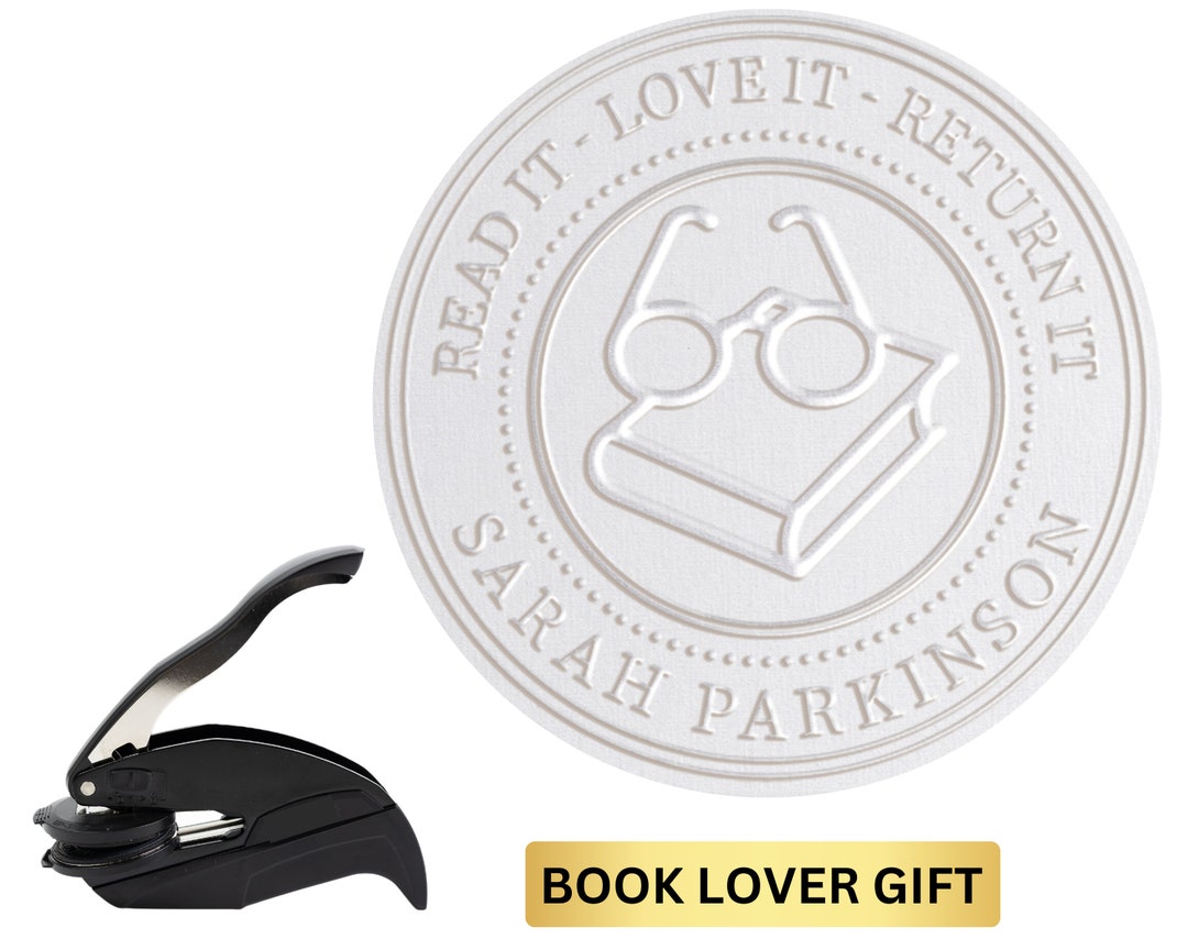 Read It Love It Return It Library Book Embosser Seal Ex Libris Book ...