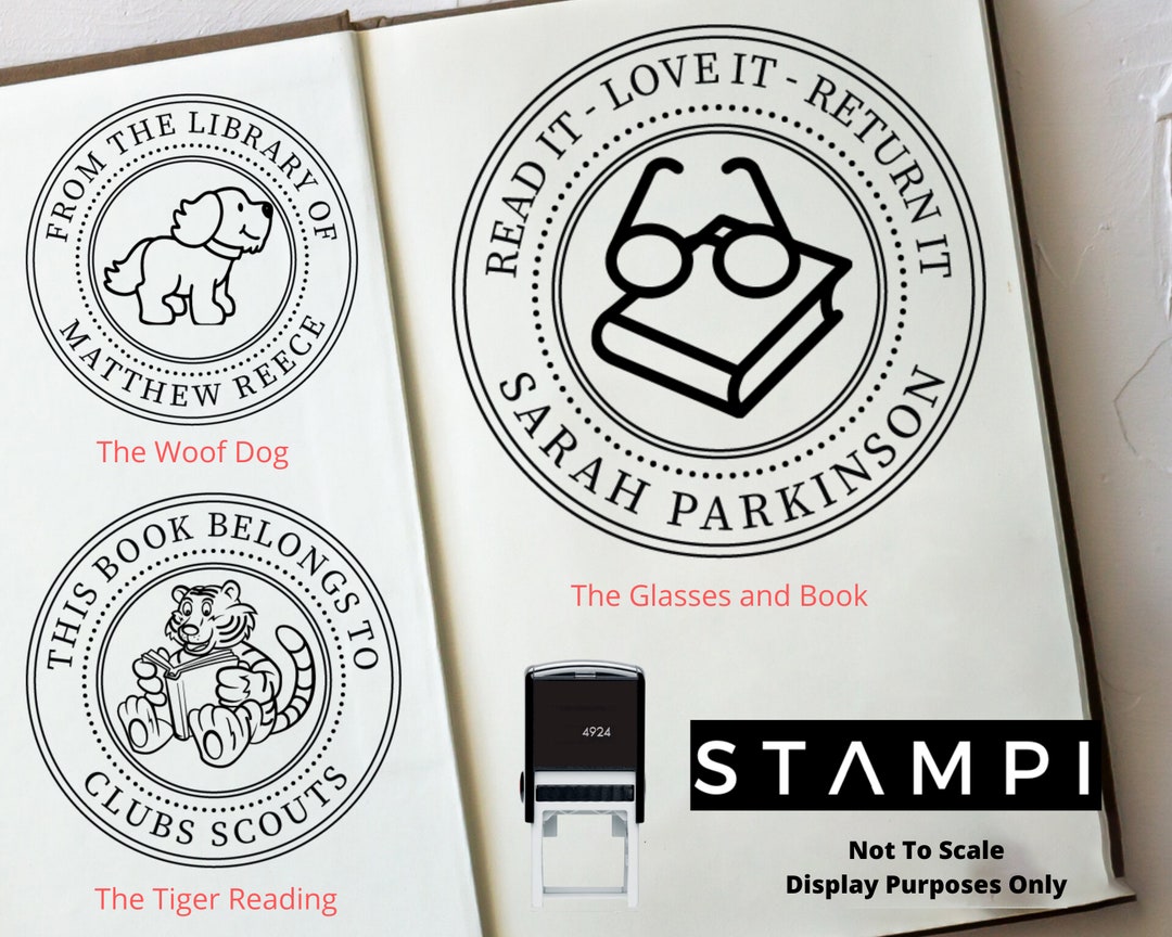 From the Library of Book Stamper Custom Book Stamp From the Library of ...