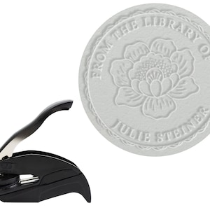 Custom Personal Embosser for Books Embosser Ex Libris Family Library ...