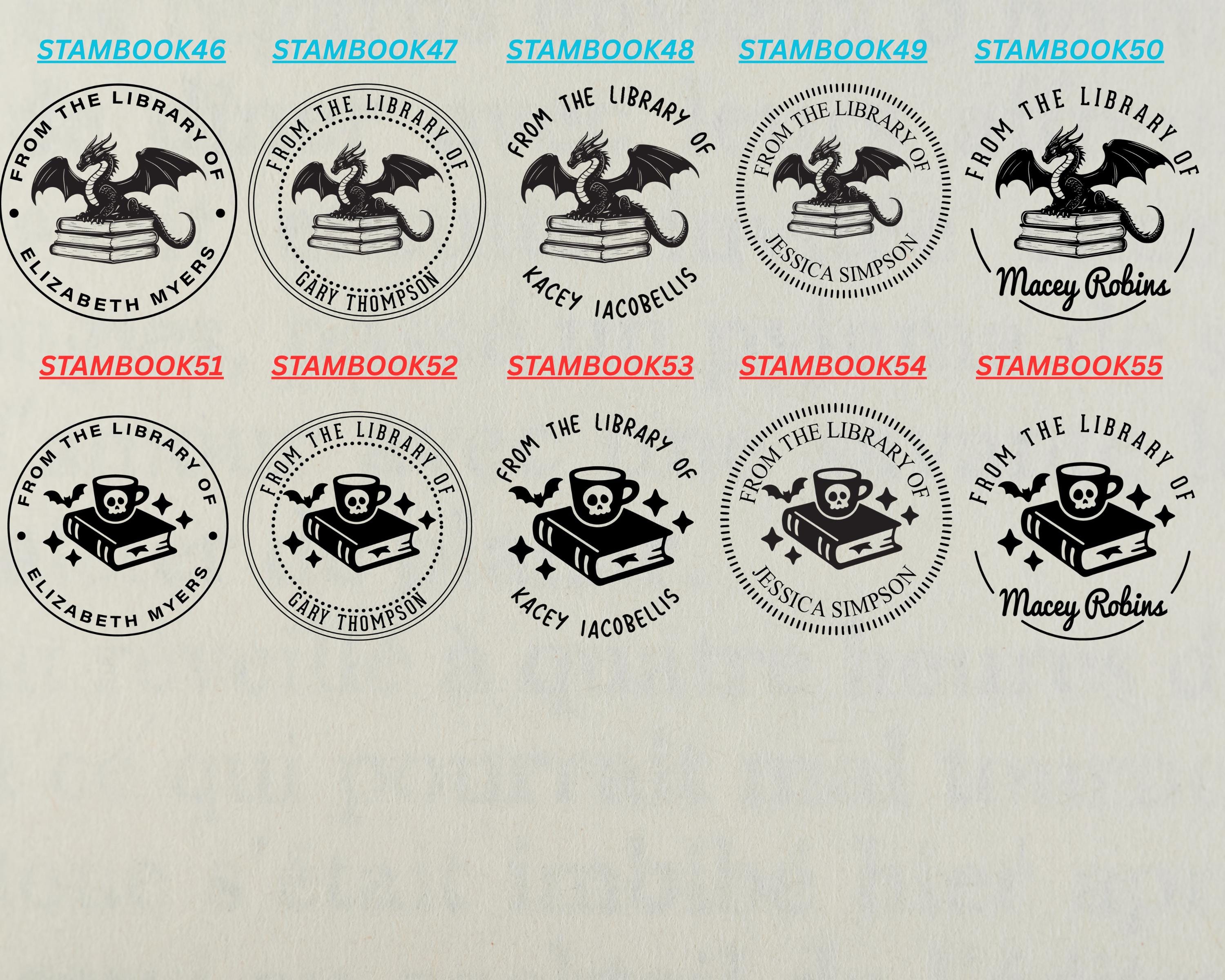 Custom Self-inking Library Stamp – Personalized Book Stamp – Ex Libris ...