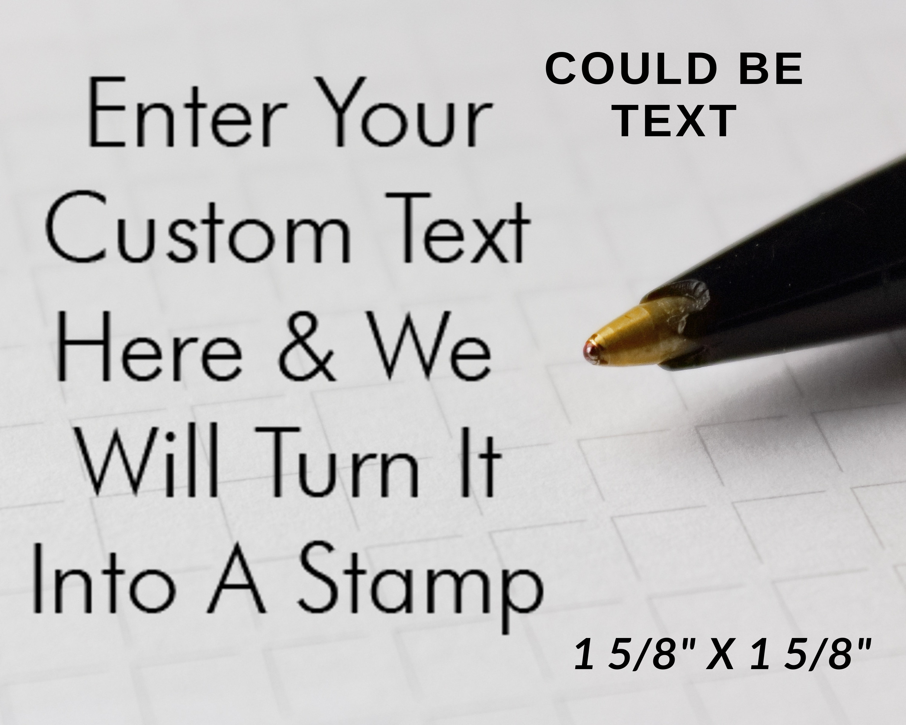 Custom Logo Stamp From Your Design or Logo or Image Business - Etsy