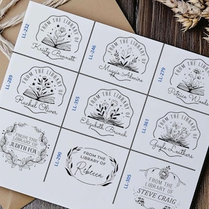 Book Embosser Personalized Custom Ex Libris Library Book Embosser Stamp ...