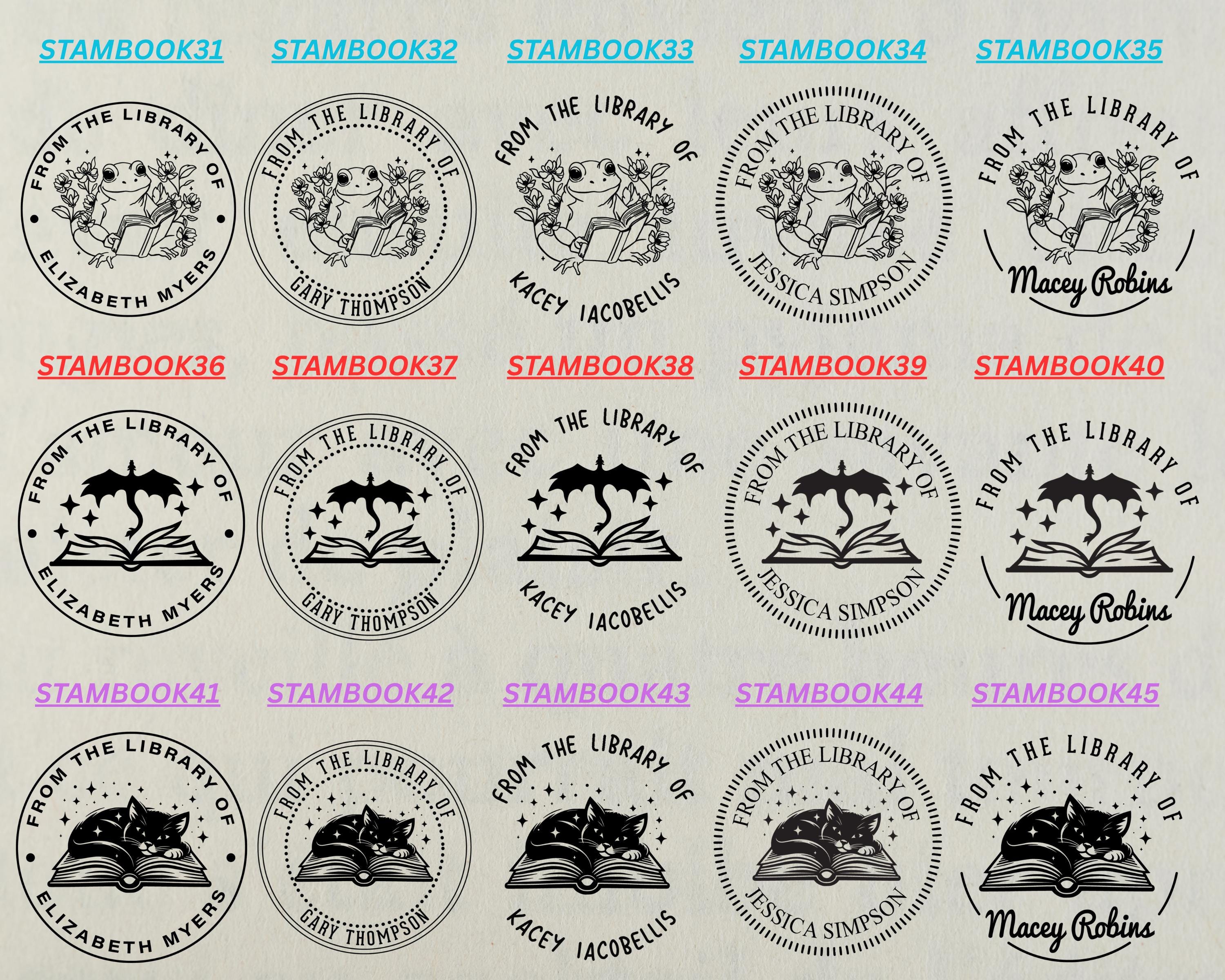 Custom Self-inking Library Stamp – Personalized Book Stamp – Ex Libris ...