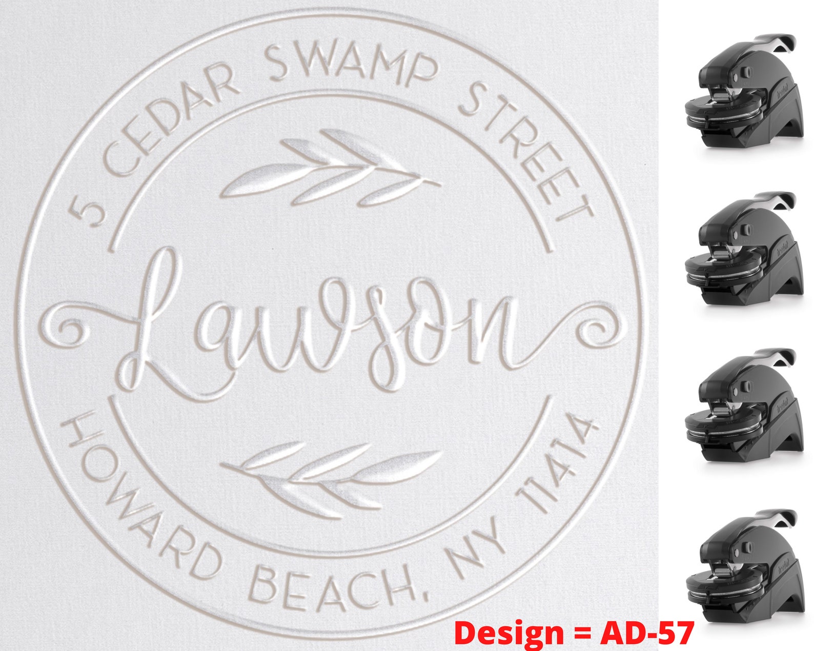 Custom Embosser Custom Address Embosser Embossing Stamp - Etsy