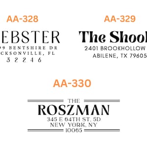 Personalized Name and Address Seal Embosser Handheld Return Address ...