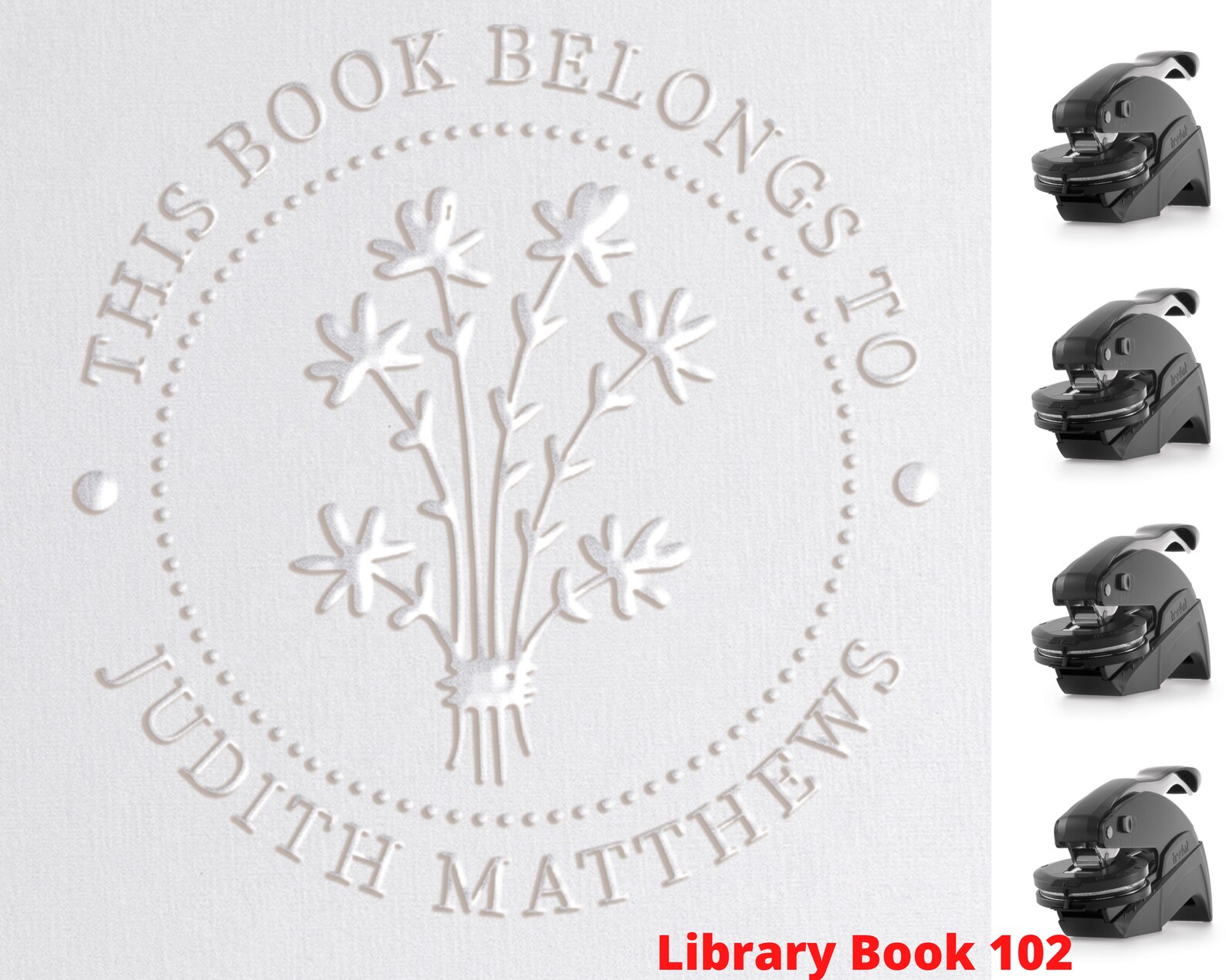 Library Embosser, Book Embosser Personalized, Custom Embosser, Ex ...
