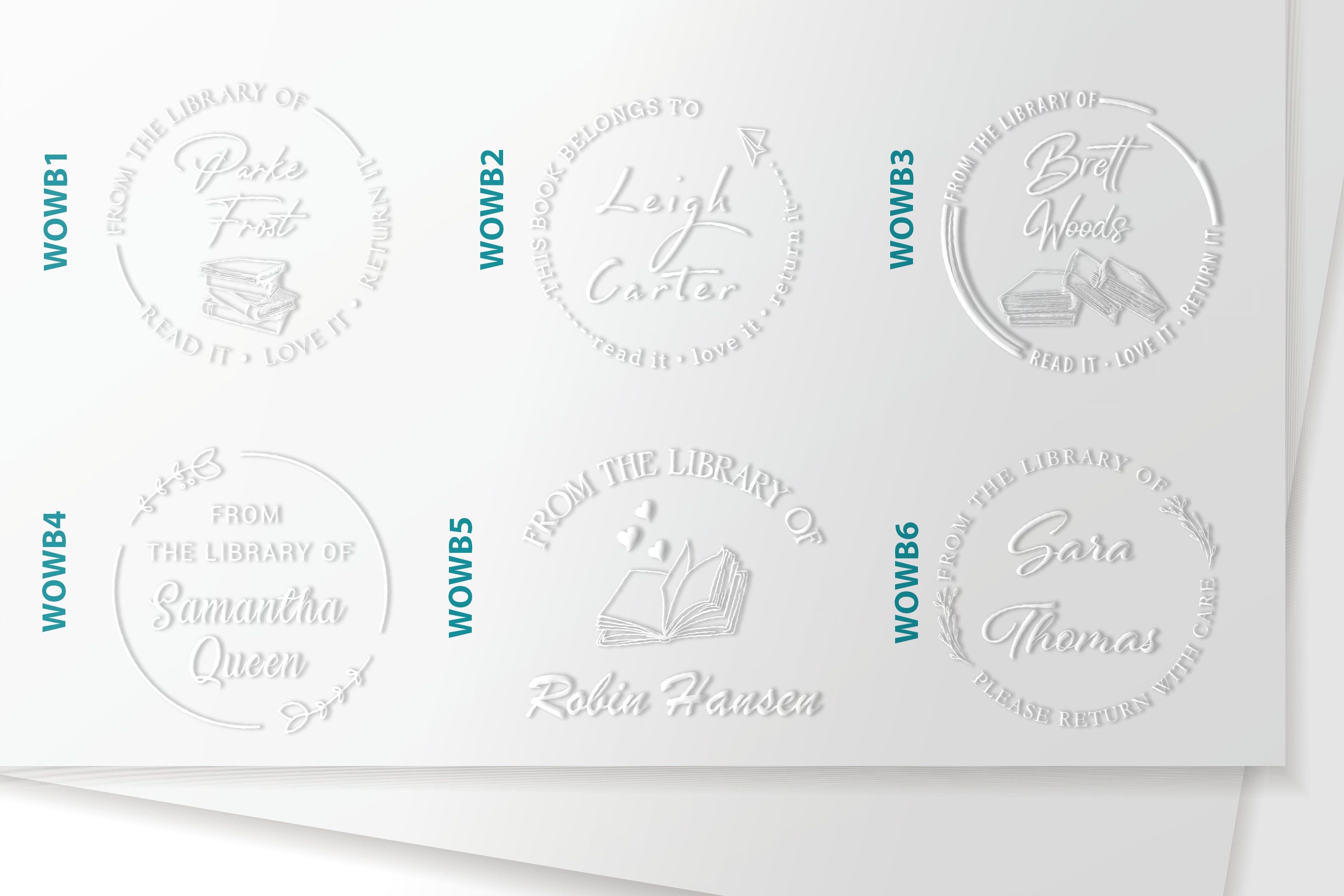 Custom Library Book Embosser, Library Of, Book Lover, Custom Book ...