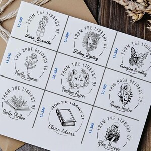 Library Book Embosser Custom Initials Monogram Ex Libris This Book ...