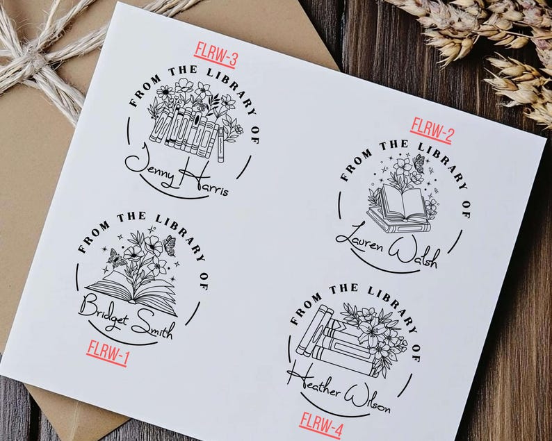 Personalized Book Embosser, Custom Book Stamp, Library Embosser Stamp ...