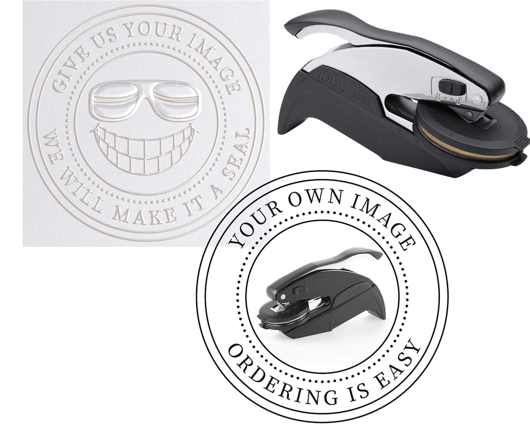 Custom Logo Embosser Stamp | Personalized Business Seal | Branding Tool ...