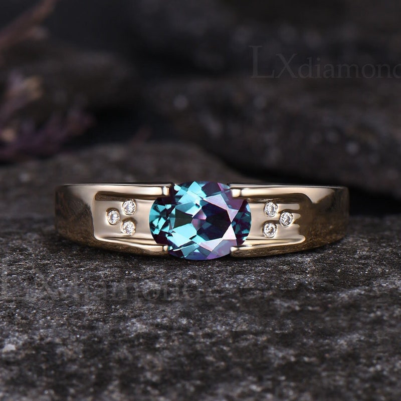 Alexandrite Ring Men - Etsy
