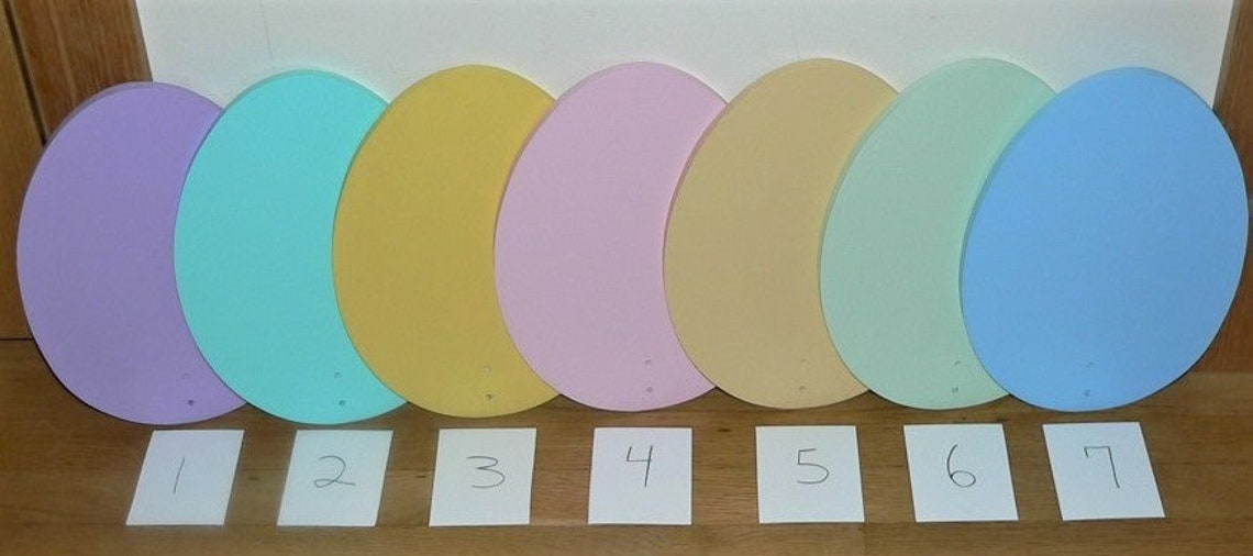 One Large Size Hand-crafted Colorful Pastel Spring and Easter | Etsy