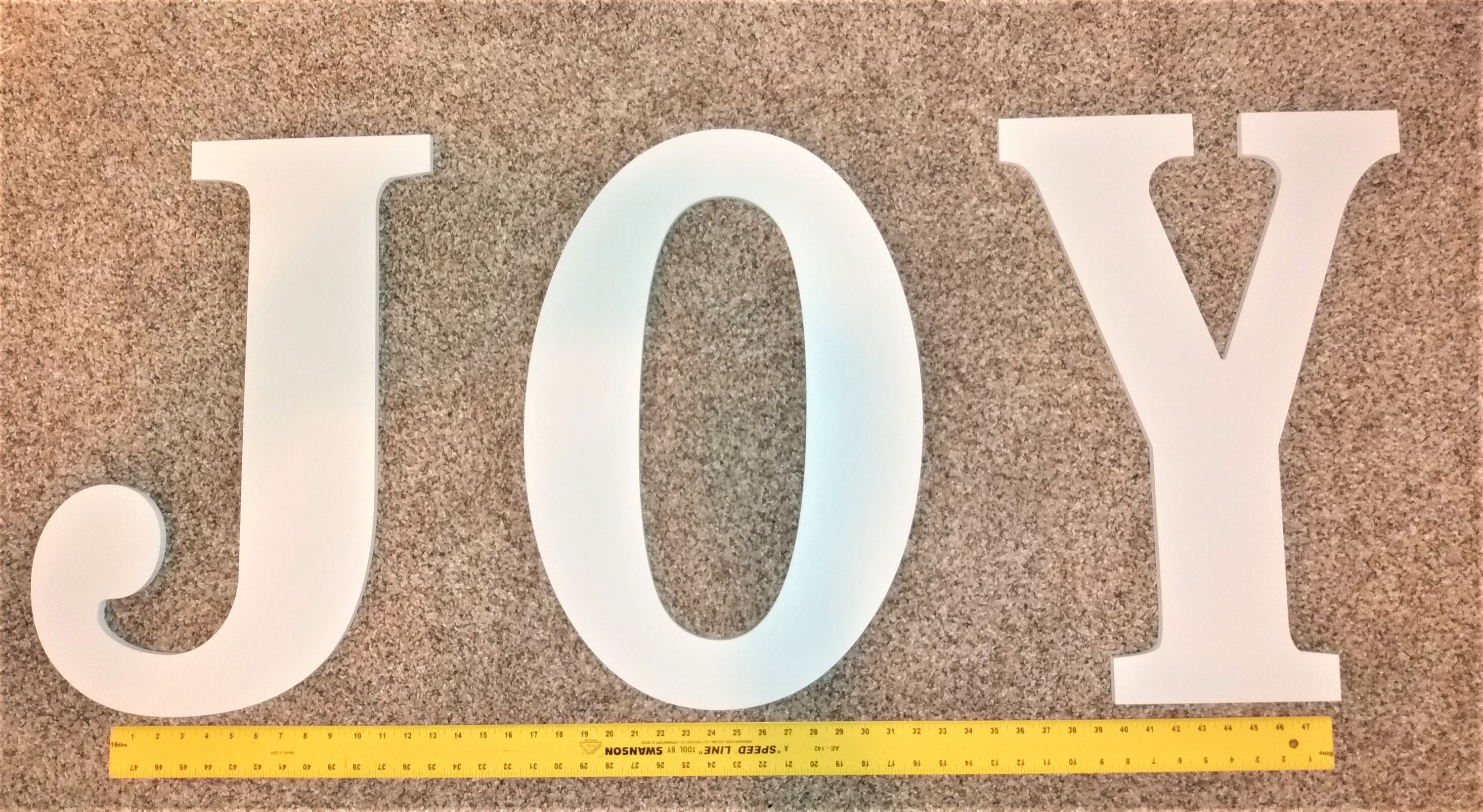 Hand-crafted DIY JOY Yard Art Easter & Christmas Holiday | Etsy