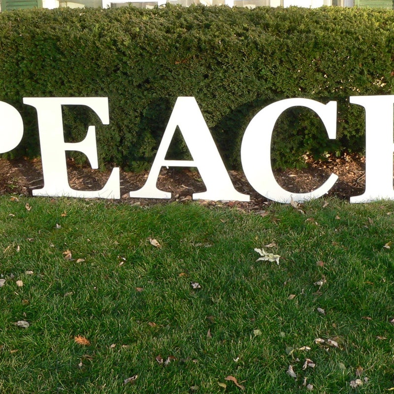 Peace Sign Yard Art - Etsy