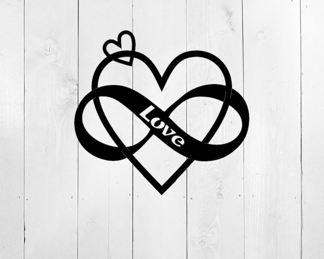 Valentines Day Infinity Heart Svg - Etsy
