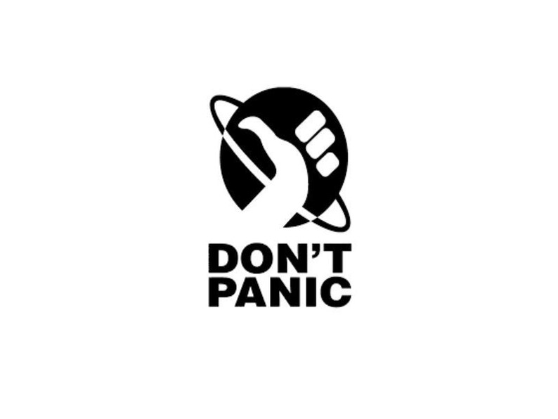 Hitchhiker's Guide to the Galaxy Svg DONT PANIC Svg | Etsy