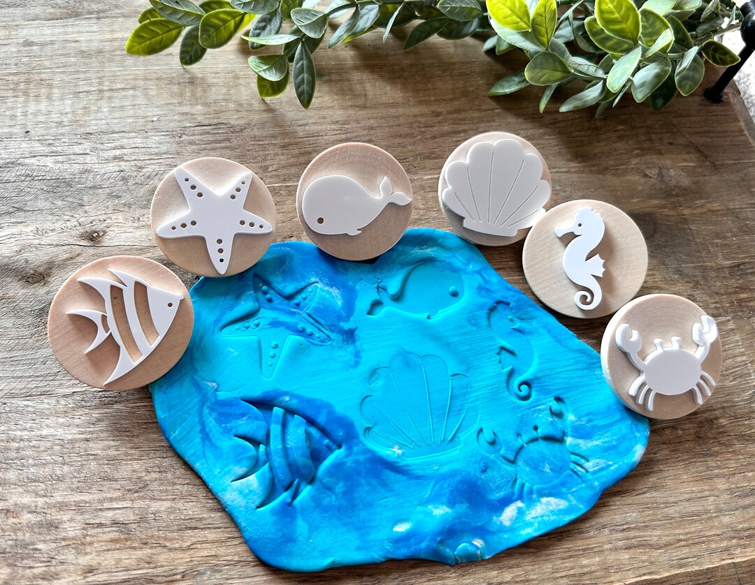 Under the Sea // Play Dough Stamp Set // Ocean // Sensory Bin ...