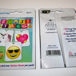 Gift Birthday Party Favors Emoji Necklace Symbol Tags Themed Bundle of ...