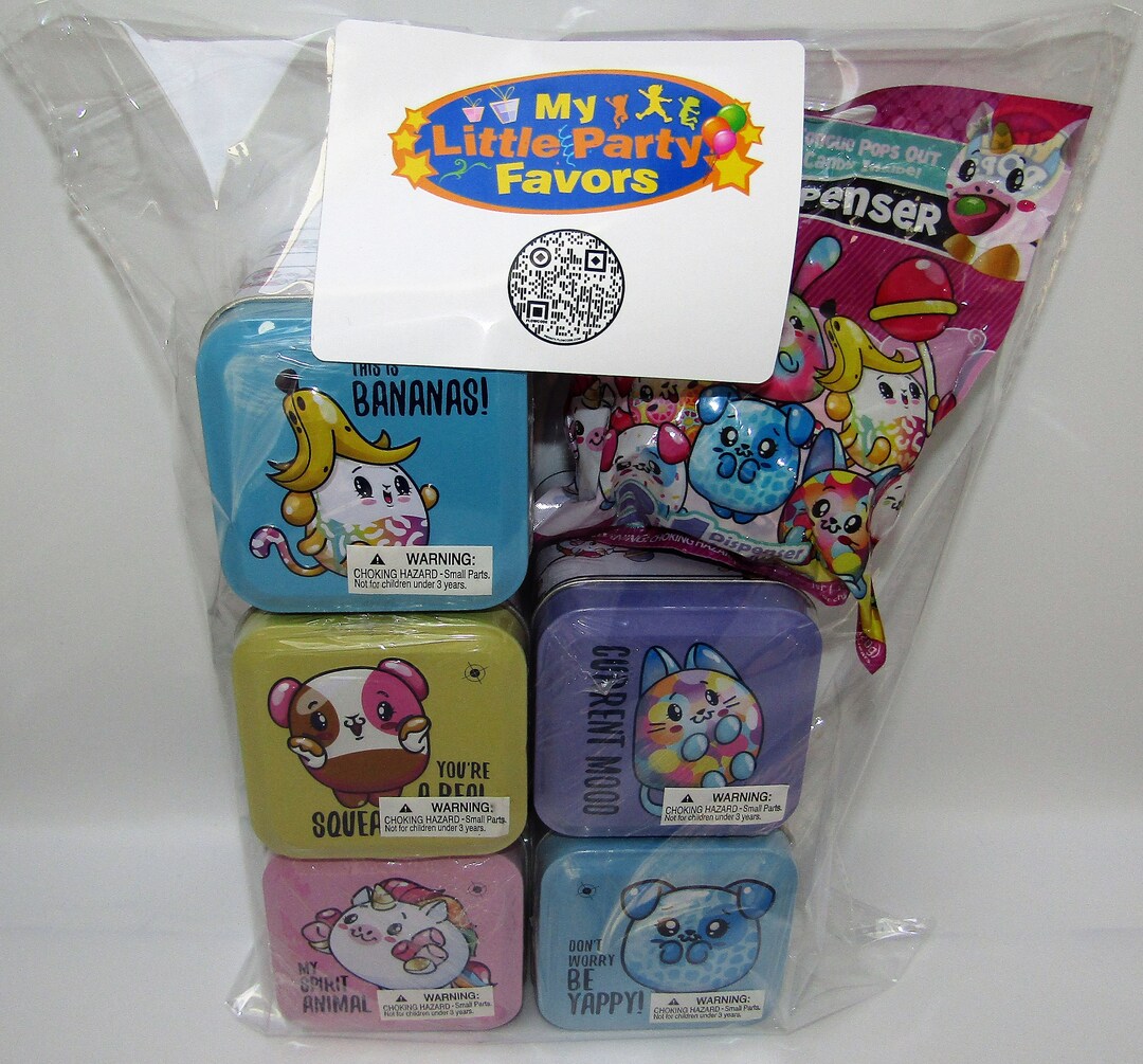 Pikmi Pops Surprise Set of 5 Tins Charms Wristlet Magnet Cards & Puffy ...