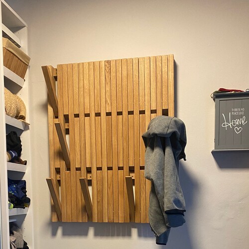 Wall-mounted Organizer. Oak - Etsy