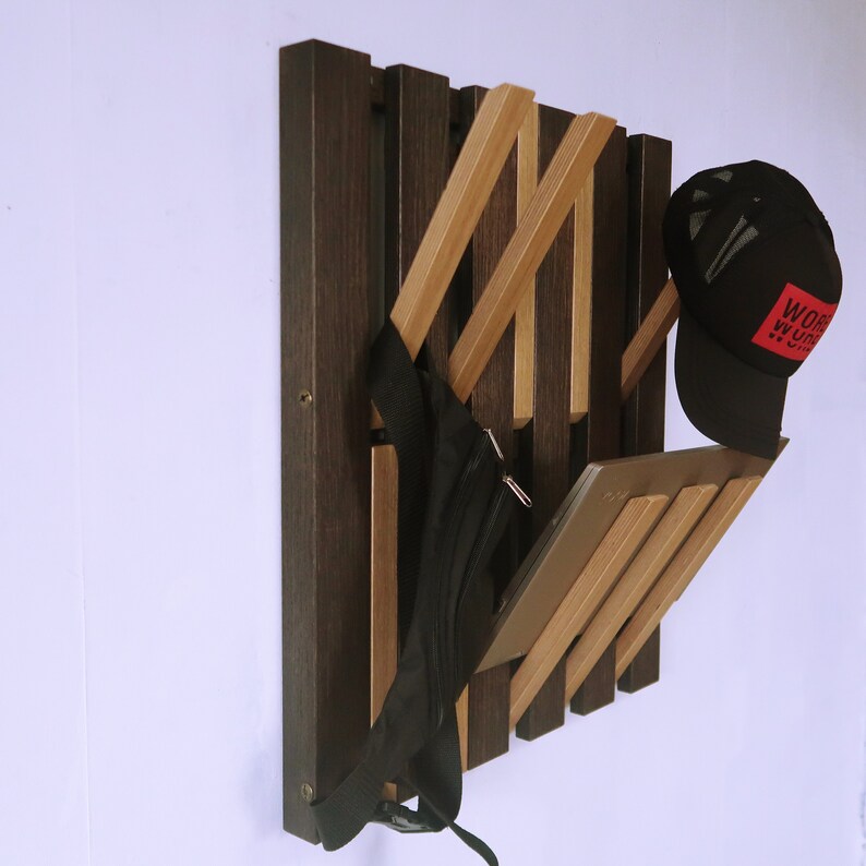 Wall-mounted Organizer. Light and Dark/ Plywood Oak - Etsy