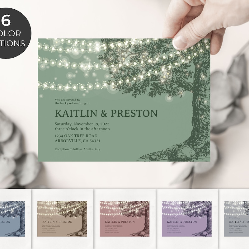 Woodsy Wedding Invitation - Etsy