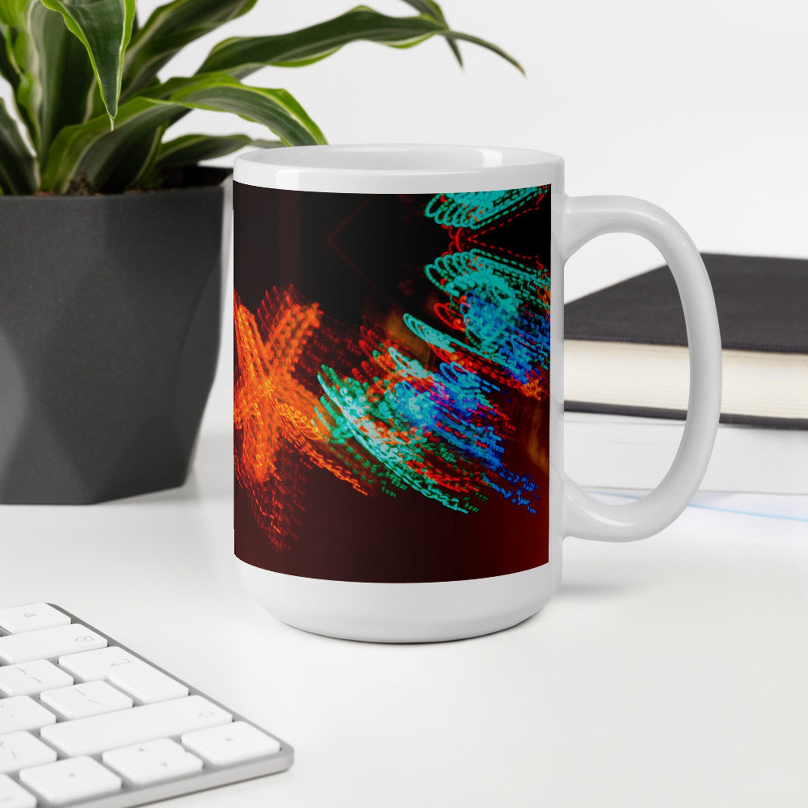 Psychedelic Photography Coffee Mug Trippy Light Painting | Etsy