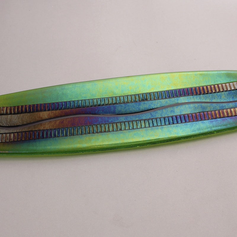 Fused Glass Square Tray - Etsy
