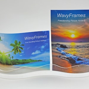 Ruby Wavyframe - Two Photo - Freestanding Picture Holder - Art ...