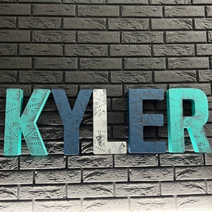 Rustic Wall Sign, Nursery Wall Letters, Nursery Name Sign, Baby Name ...