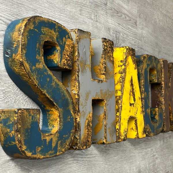 Rustic Letters - Etsy