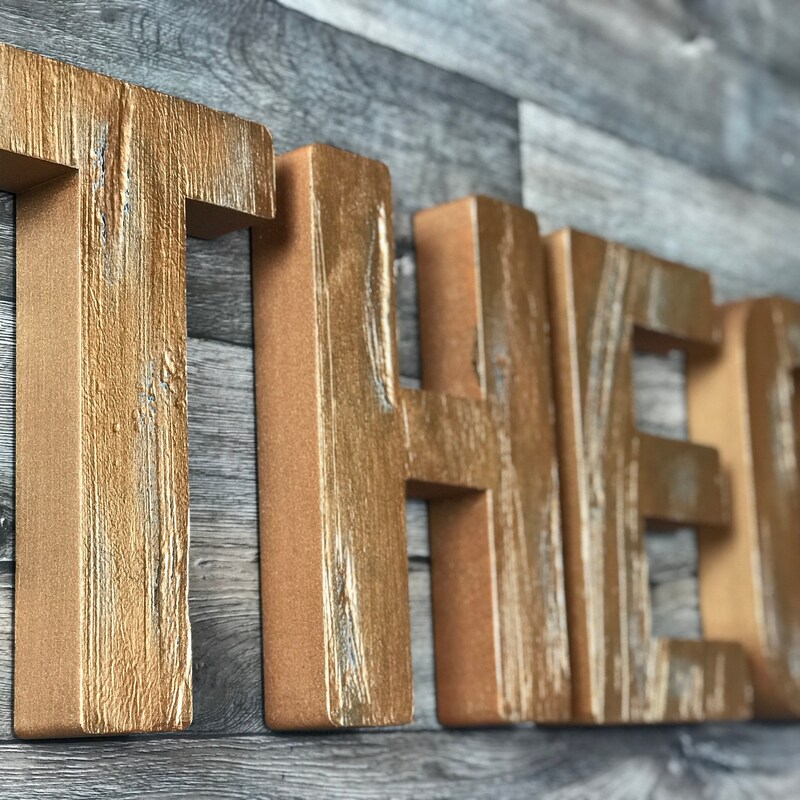 Wooden Wall Letters - Etsy