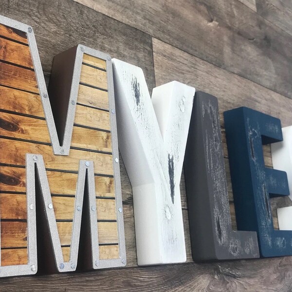 Farmhouse Letters - Etsy