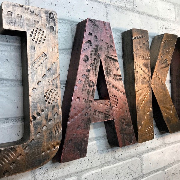 Metal Letters for Wall - Etsy