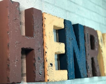 Rustic Wall Letters - Etsy