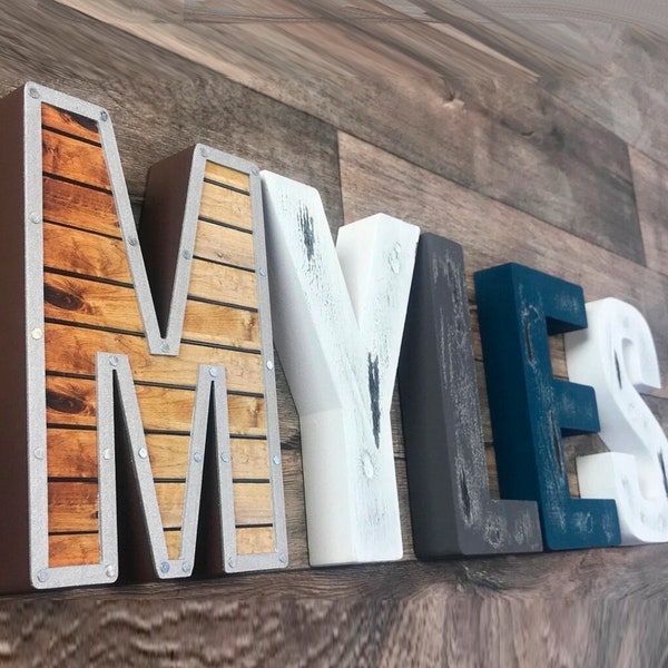 Farmhouse Letters - Etsy