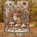 Cottagecore Woven Throw Blanket: Fall Woodland Fox Design - Etsy