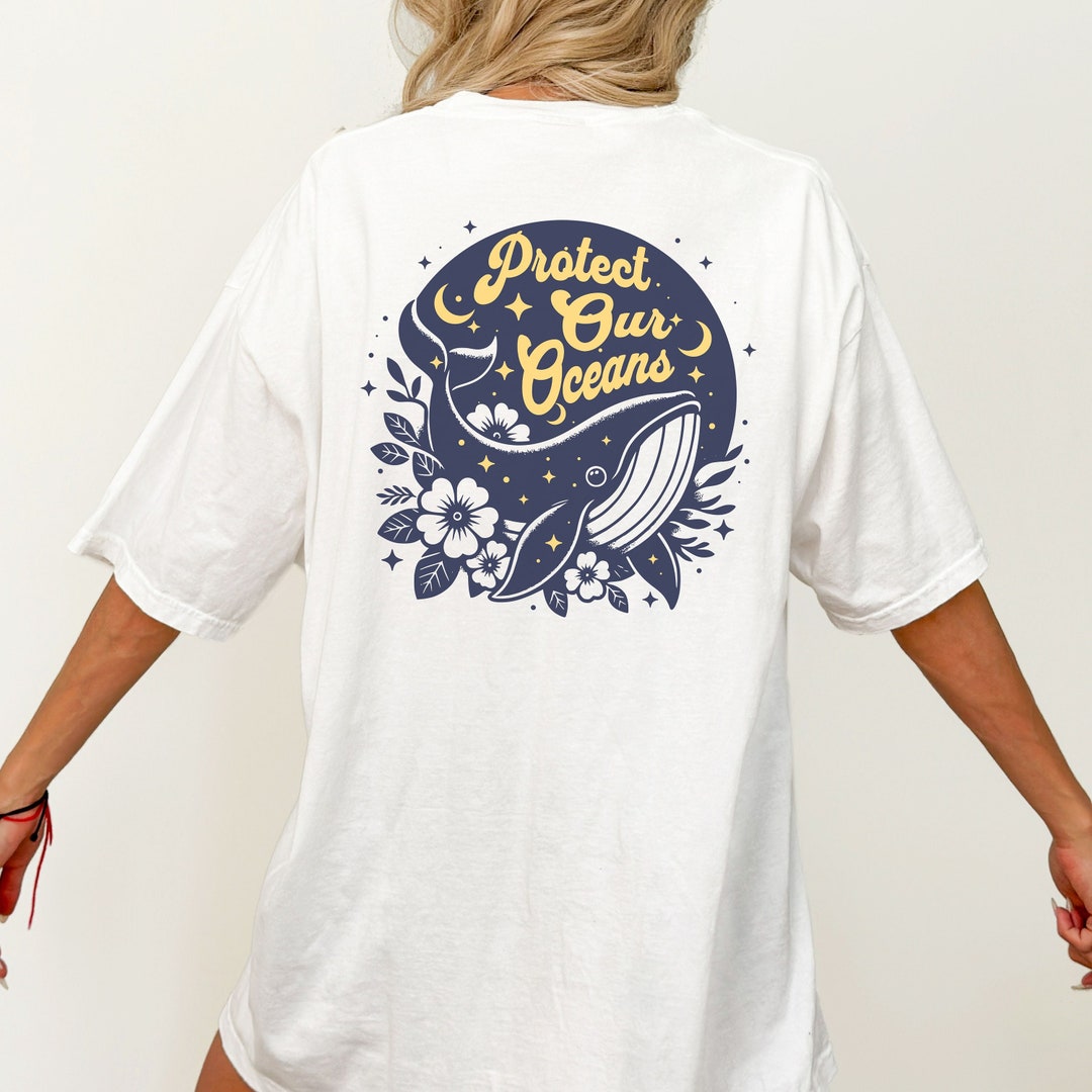 Protect Our Oceans Whale Shirt: Vsco Beach Comfort Colors Tee - Etsy