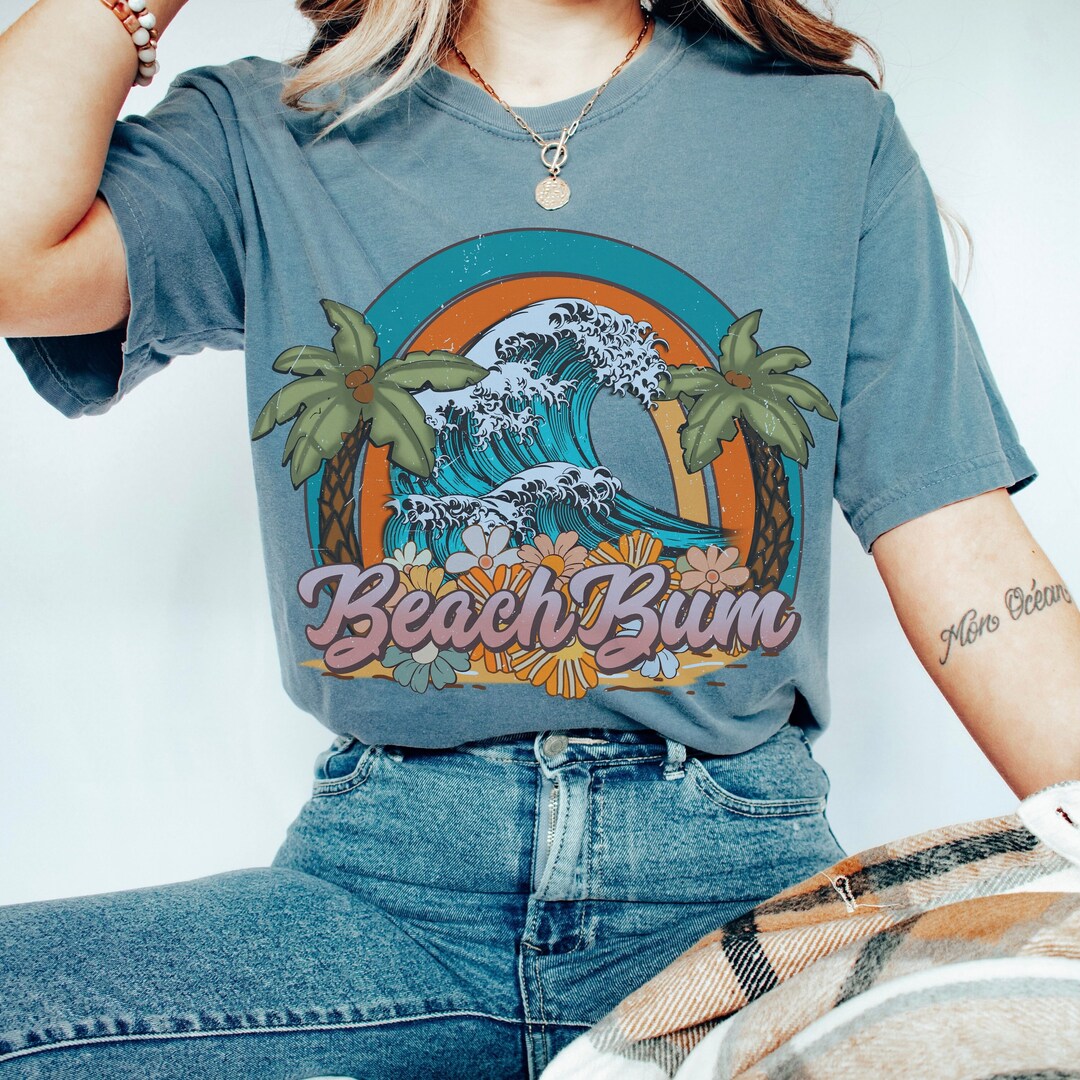 Beach Bum Comfort Colors Shirt Beach Bum Tshirt Stay Salty Beachy Tees ...