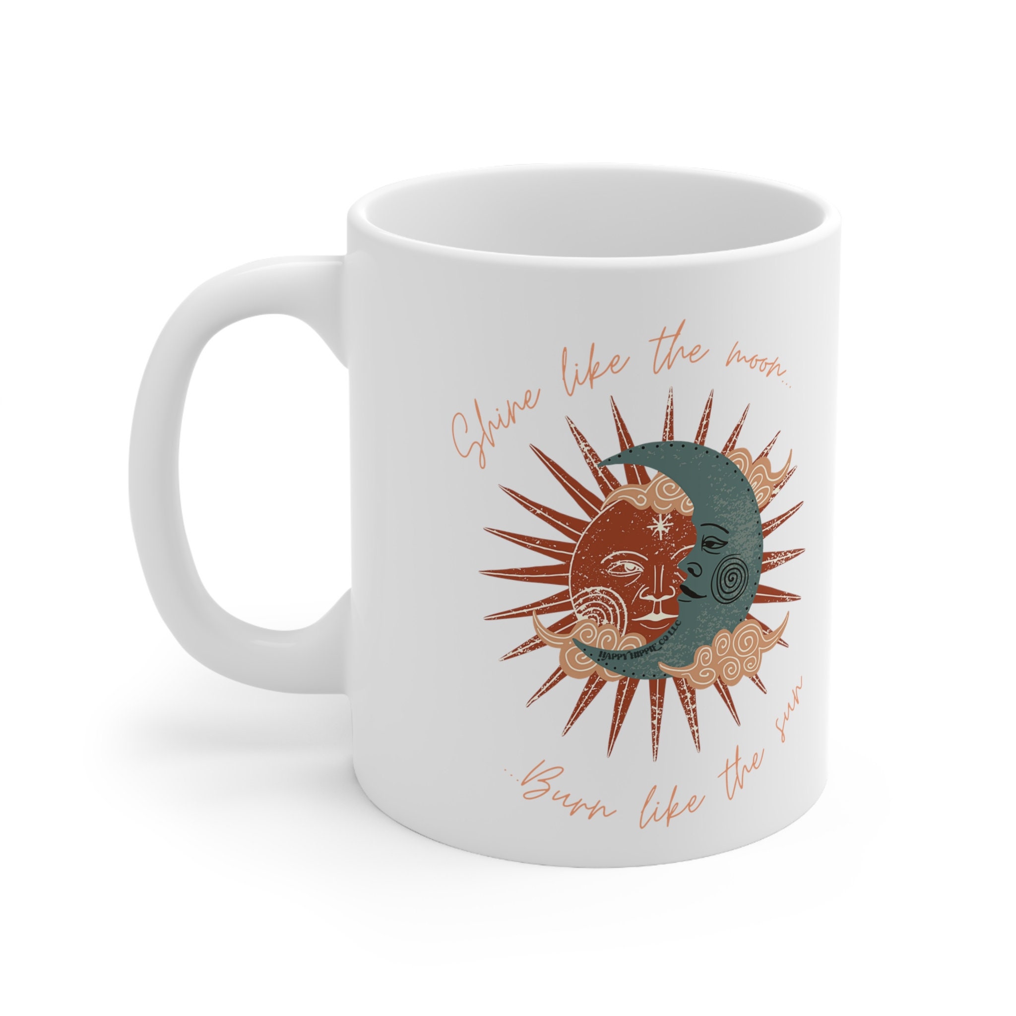 Celestial Sun and Moon Ceramic Mug: Witchy Coffee Lover Gift - Etsy