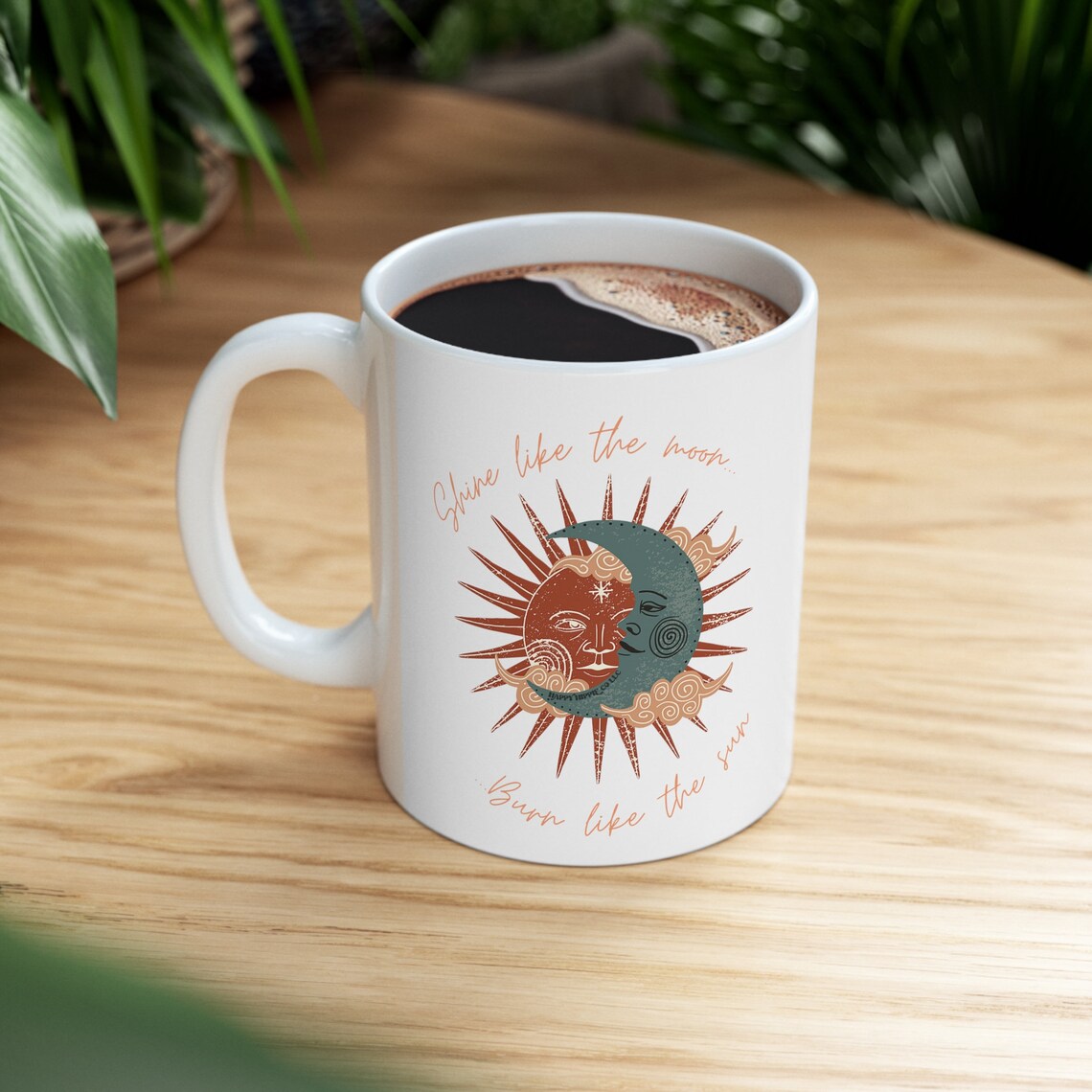 Celestial Sun and Moon Ceramic Mug: Witchy Coffee Lover Gift - Etsy