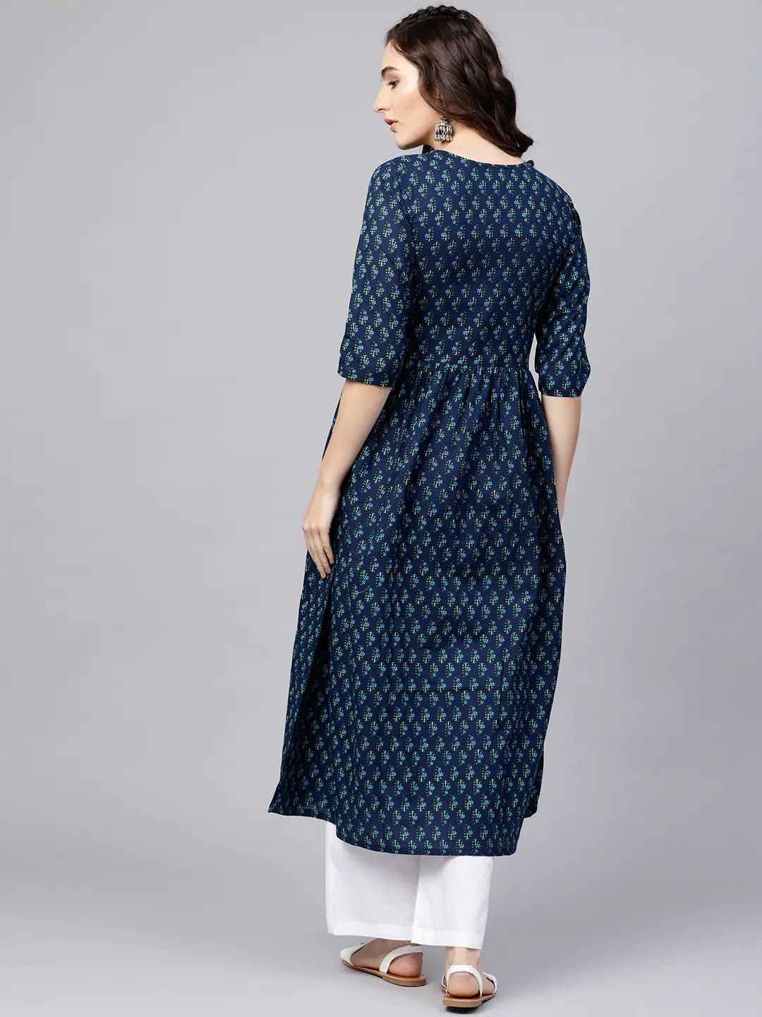 Women Wear Hand Block Printed Kurti Palazzo in Soft Cotton - Etsy