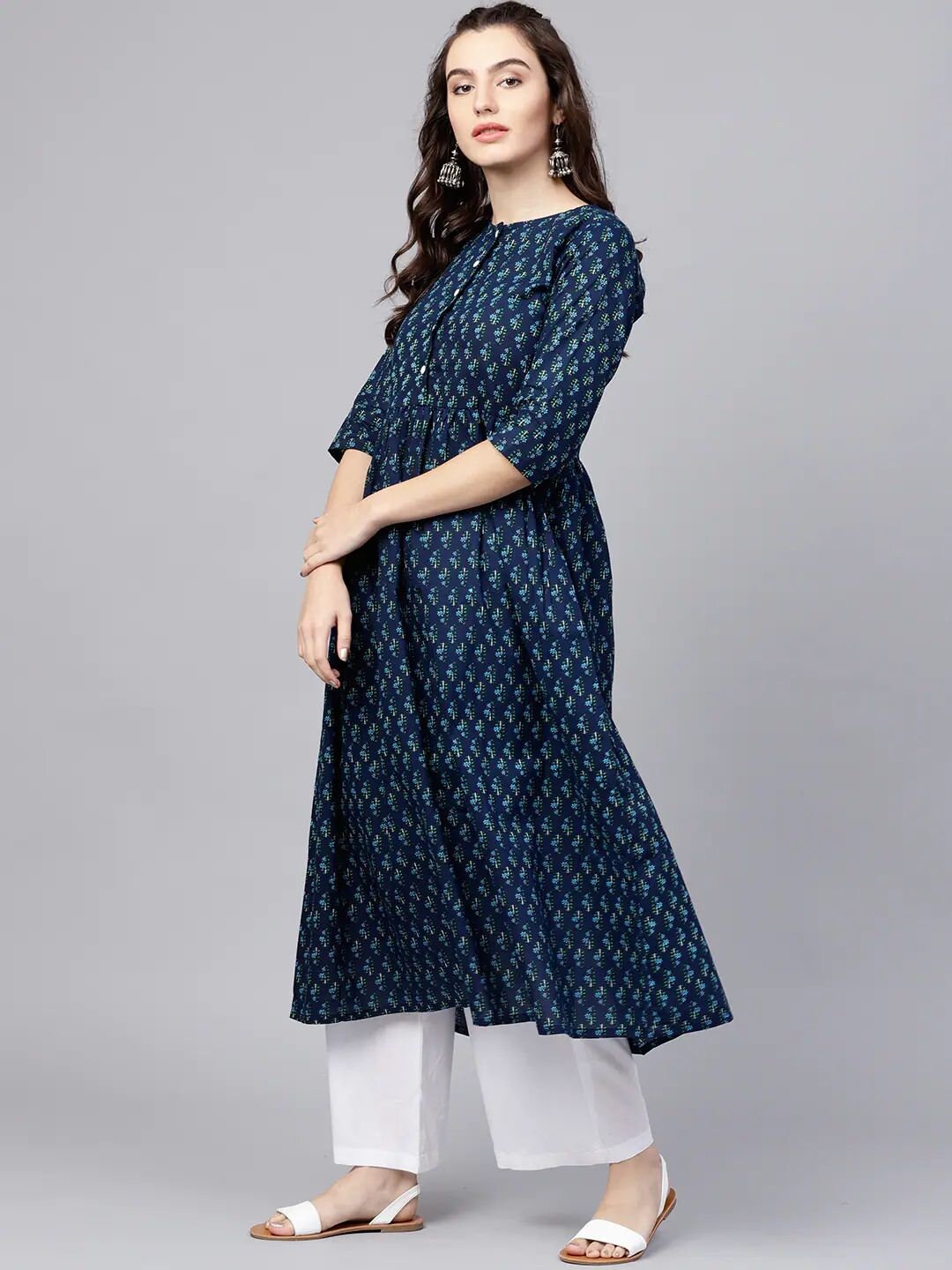 Women Wear Hand Block Printed Kurti Palazzo in Soft Cotton - Etsy