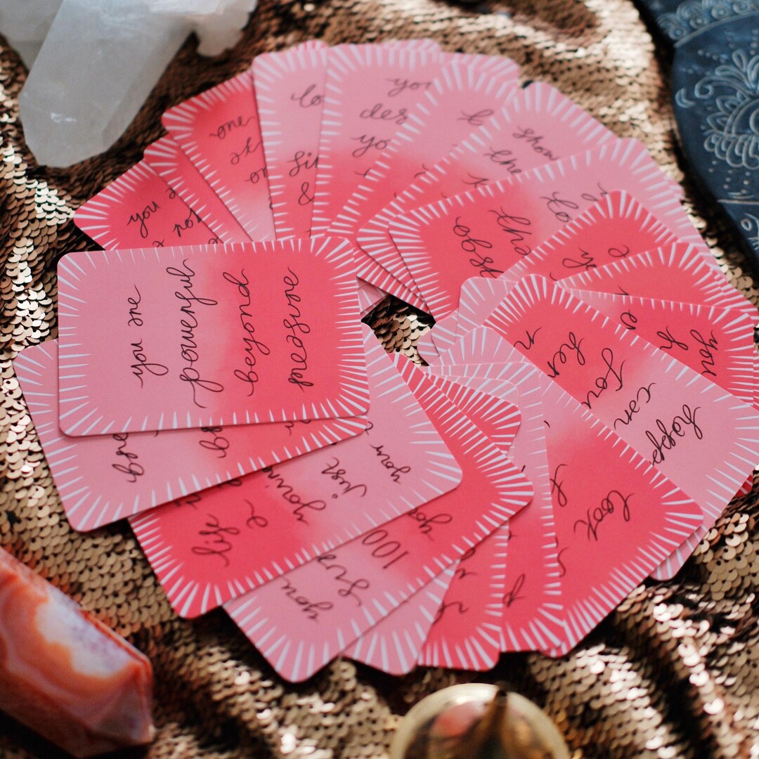Positive Affirmation Cards | Deck of 20 Uplifting Soothing Empowering ...