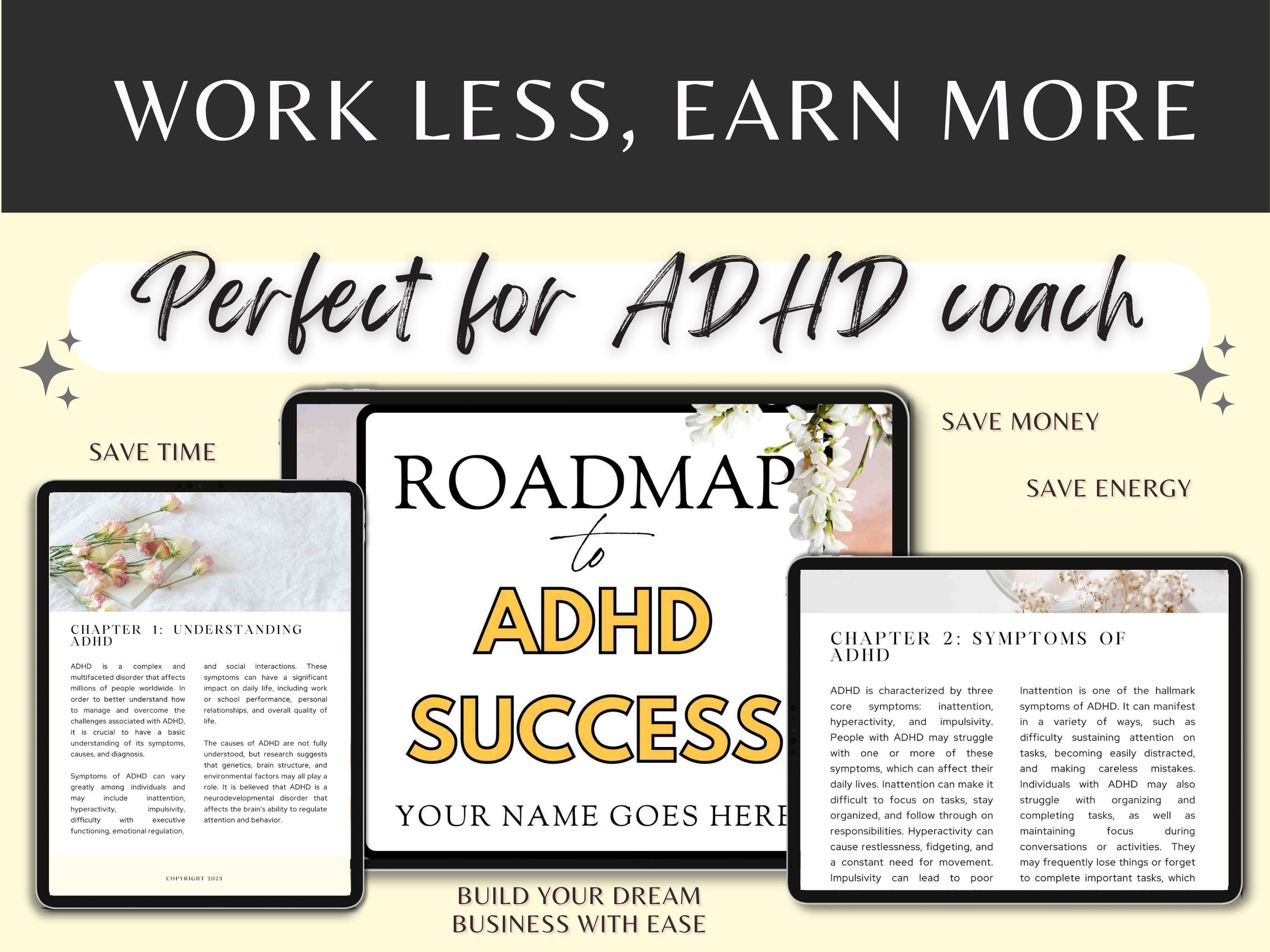 ADHD Success Formula Done for You Ebook & Guide for ADHD Coach, Life Coach, Wellness Coach ...