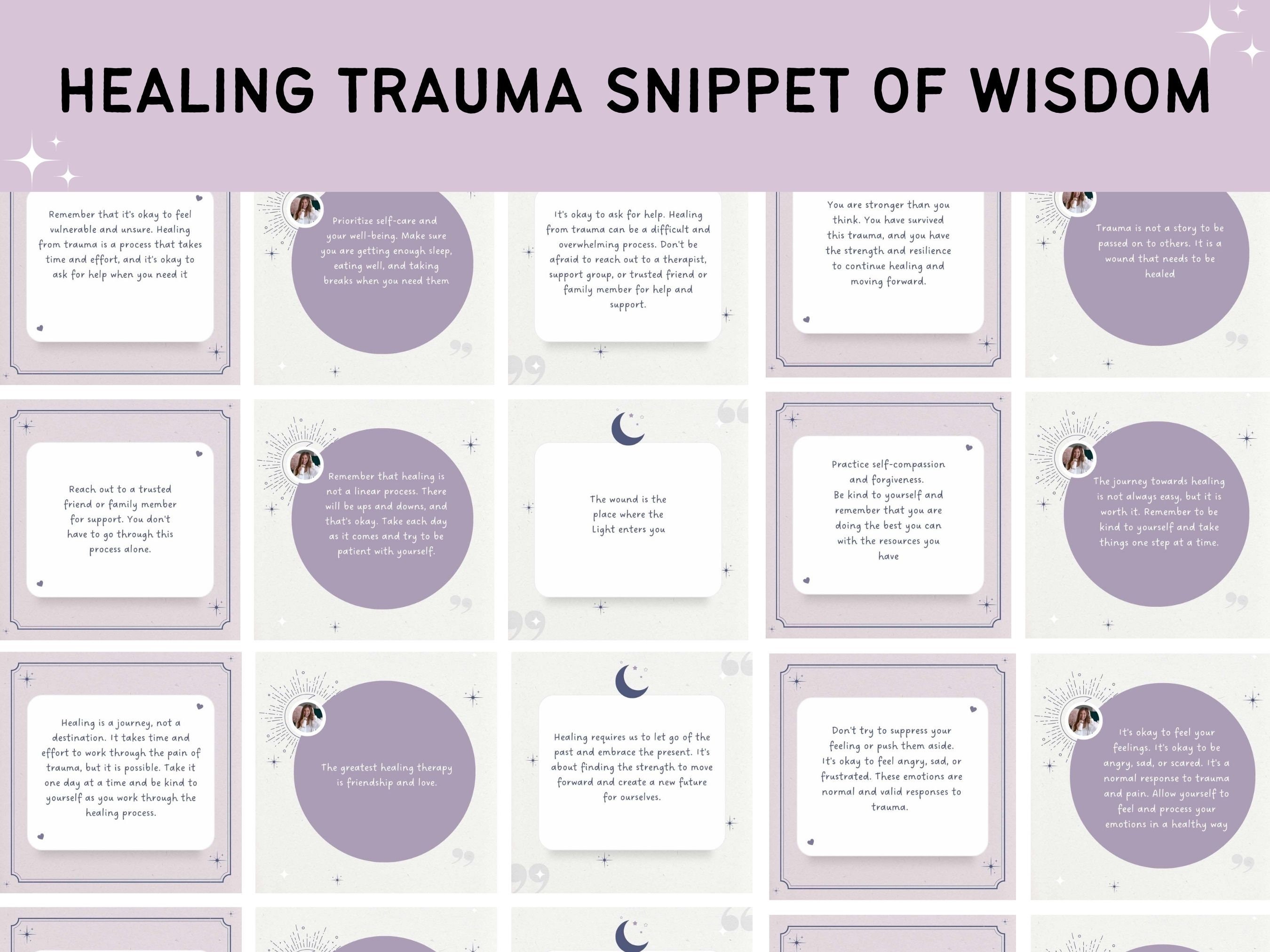 Healing Instagram Post Life Coach Healing Trauma CANVA Templates | Life ...