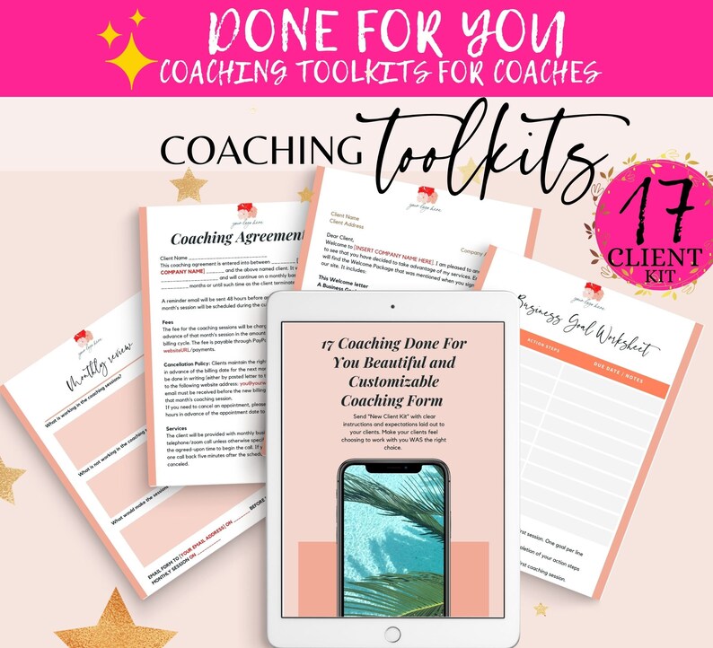 17 New Client Coaching Forms Toolkits for Coaches | Coaching Contract ...